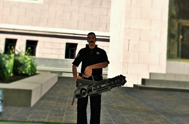 HOLDING BEST GUN OF SAMP