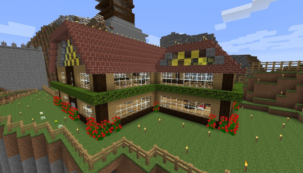 Můj nový dům na jiném minecraft serveru