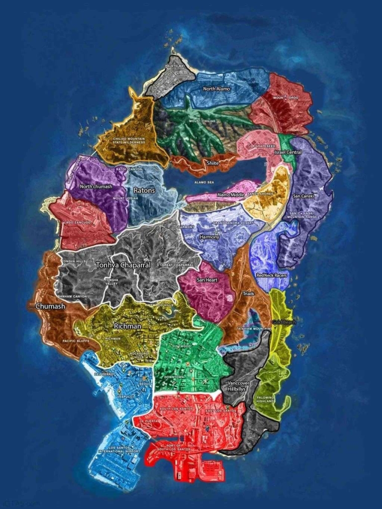 Gta 5 map territories