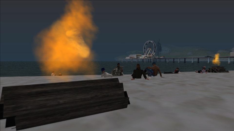 Night at the LS beach.