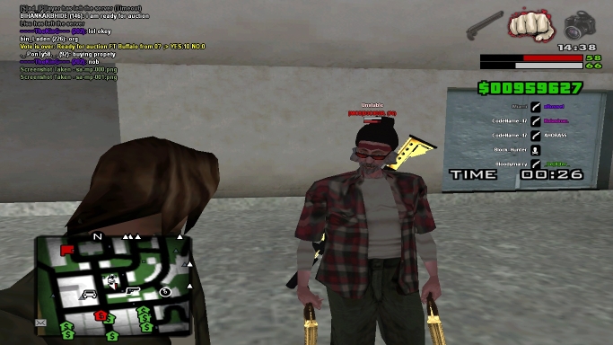 First Screen Shot :l where my face is now shows