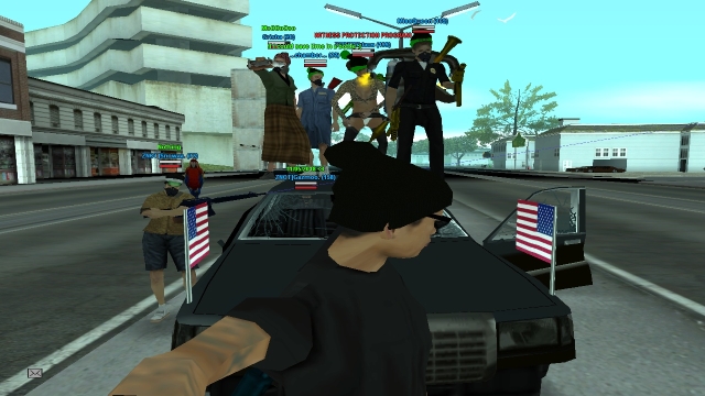 Selfie with the gang members.