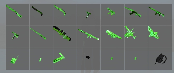 SAMP - Low Poly Green Weapons
