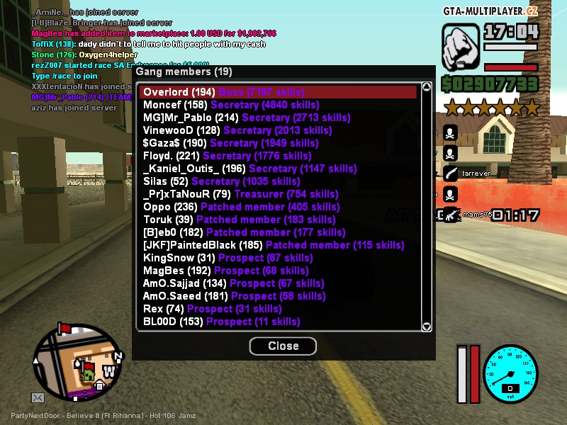 19 members in Triads gang