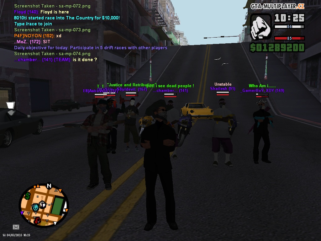 With Triads gang Members