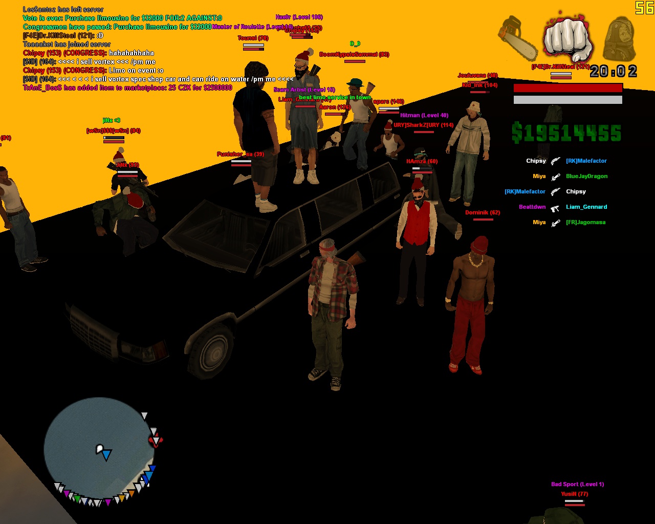 Party on moving platforms