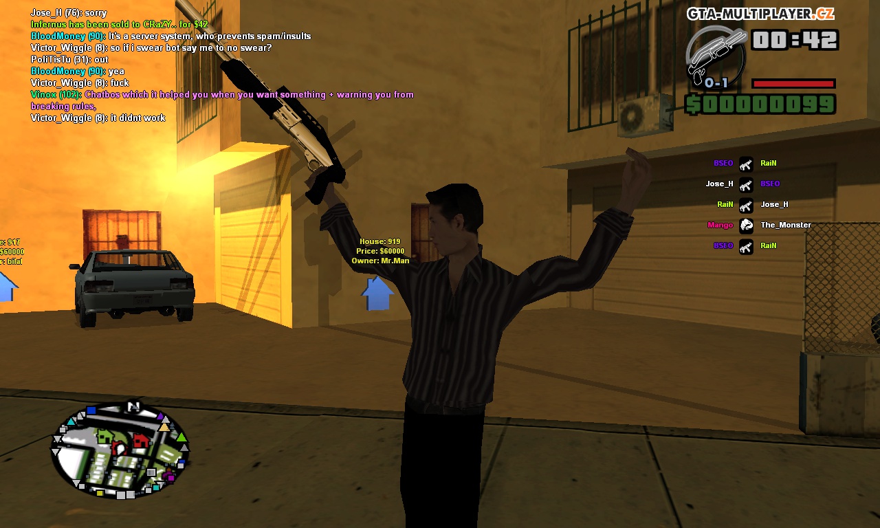 gold weapons mod for gta sa