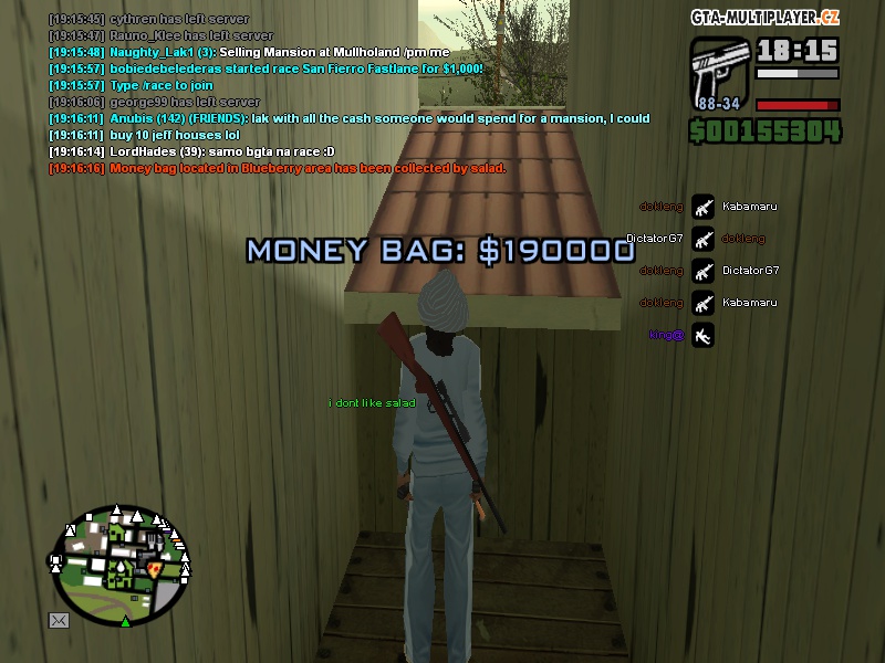 Blueberry Moneybag Location.