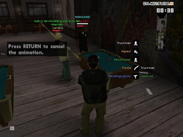 Pool with ''Meme Admin'' and ''Quiet Guy''