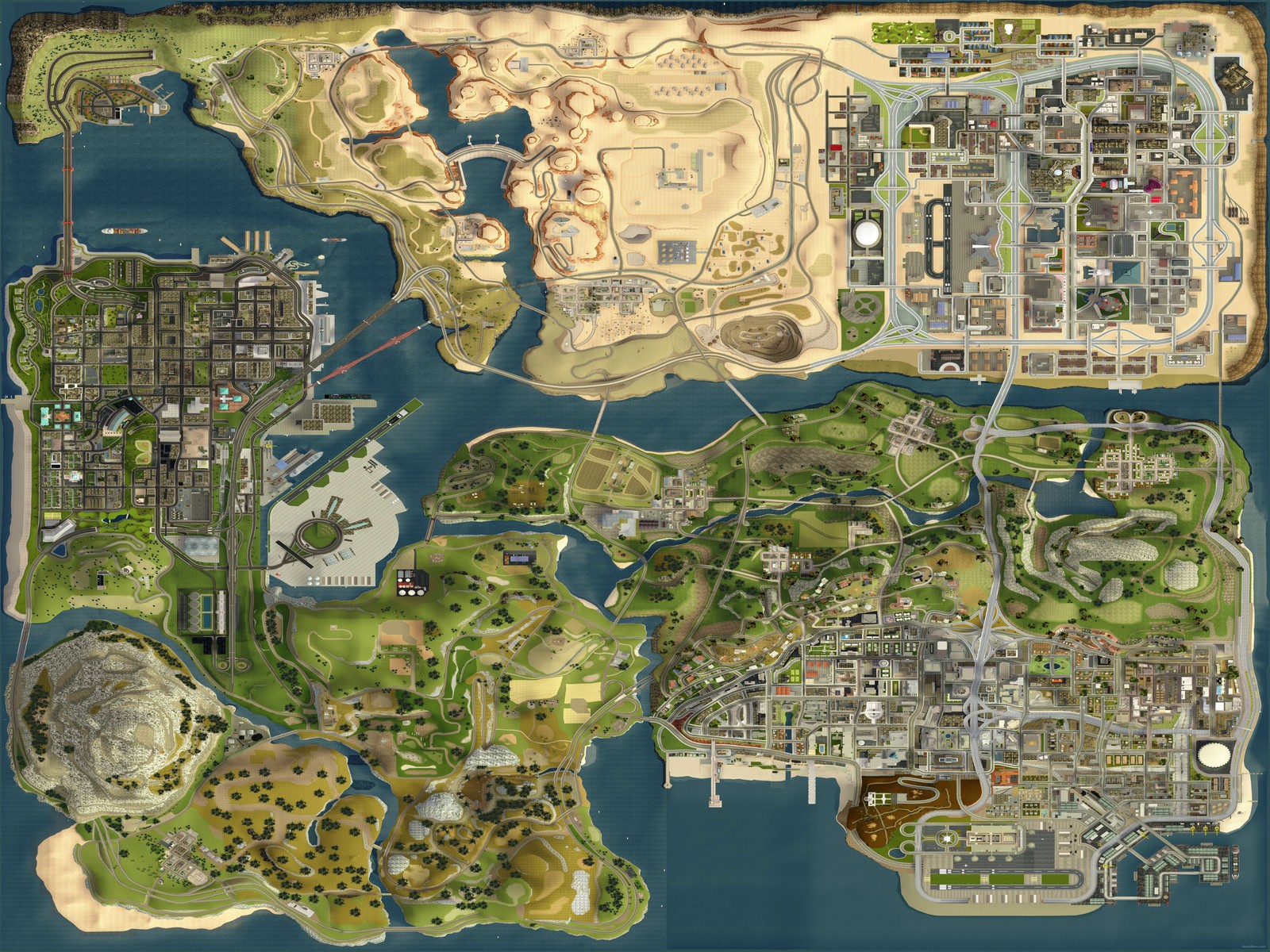 COOL MAP FOR GTA SA